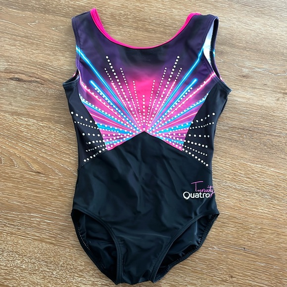 Quatro | Other | Trinity Thomas Quatro Gymnastics Leotard Child Large ...